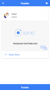 Tutorial Ionic Part 6 : Komponen Card Pada Ionic - Malas Ngoding