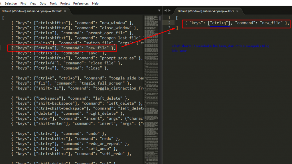 Tutorial Sublime Text Editor Part 7 : Key Bindings - Malas Ngoding