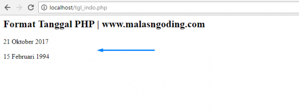 Membuat Format Tanggal Indonesia Dengan PHP - Malas Ngoding