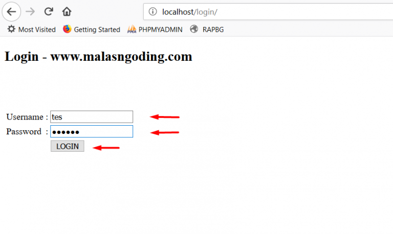 Membuat Login Dengan PHP dan MySQLi Part 2 - Malas Ngoding